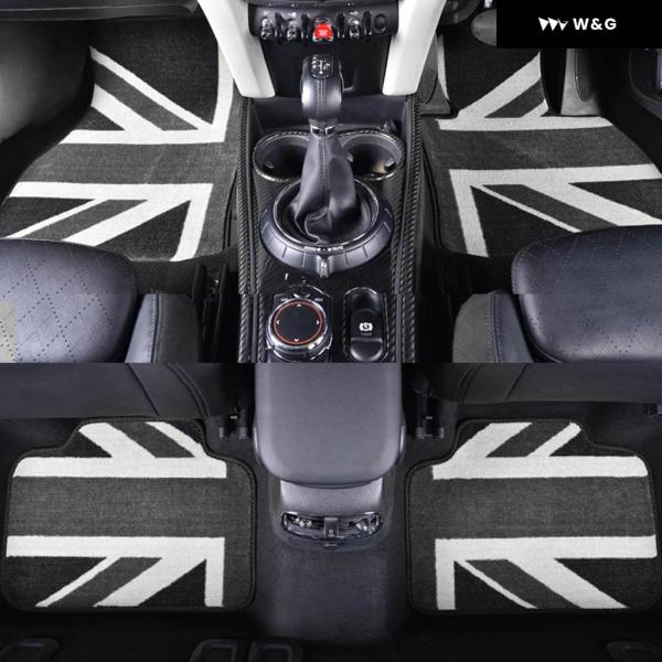 RHD カーフットフロアマット MINI R56 F54 R55 クラブマン F55 F56 3ドア R57 F57 カブリオ F60 R60 カントリーマン R50 R53 ハッチバック R52 カスタムパーツ アクセサリー 交換用部品F...