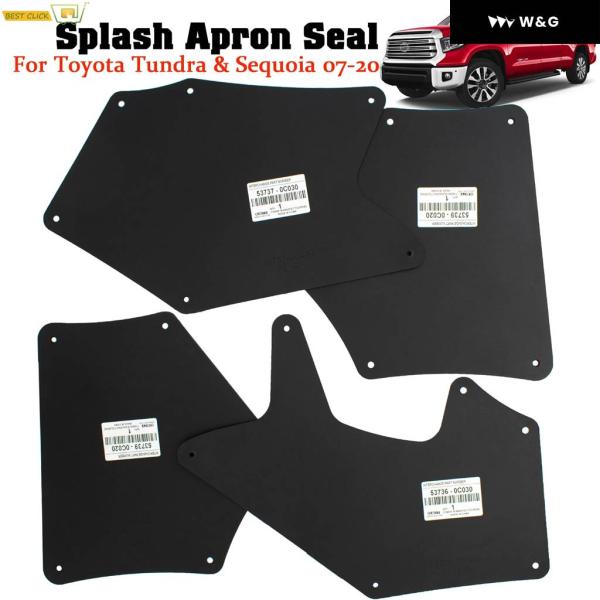 トヨタ タンドラ XK50 セコイア XK60 2007-2020 スプラッシュガード フェンダーライナー シールドエプロン シールフレア ラバー カスタム パーツ アクセサリーHign-concerned Chemical:NoneSpe...