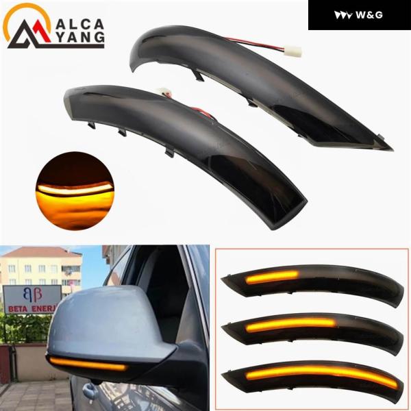 2個 VW フォルクスワーゲン トゥアレグ I MK1 7L 2007 - 10 車用 ダイナミックウィンカー ランプ サイドミラー シーケンシャル LED ライト カスタム パーツ アクセサリーHign-concerned Chemica...