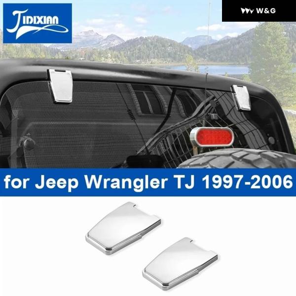 車 外装 リアドアテールゲートガラスヒンジ 装飾 カバー アクセサリー ジープ ラングラー TJ 1997-00-2006 カスタム パーツ アクセサリーHign-concerned Chemical:NoneItem Width:0inc...