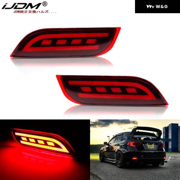 LED バンパー リフレクター ライト スバル インプレッサ WRX WRX STI XVクロストレック テール ブレーキランプ リア フォグランプ 機能 カスタム パーツ アクセサリーHign-concerned Chemical:Non...