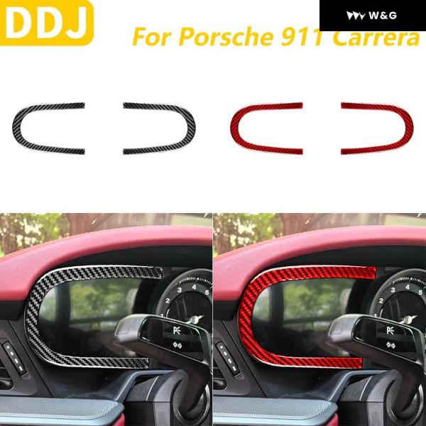ポルシェ 911 992 カレラ 2019-2024 カーボン ダッシュボード スピード メーター パネル フレーム 装飾 カバー カーアクセサリー ステッカー カスタム パーツ アクセサリーHign-concerned Chemical:...