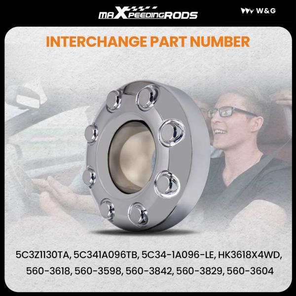 ホイールセンターハブキャップ フォード F-350 F350 スーパーデューティ デュアリー 4X4 560-3618 2005-18 5C34-1A096-LE 560-3598 560-3842 560-3829 カスタム パーツ アク...