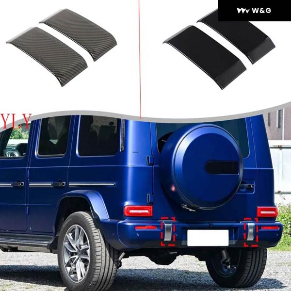 メルセデス ベンツ G クラス W465 2025+ ABS カーボン 車用リア バンパー 装飾 ボード ステッカー 車 外装 アクセサリー 2個 カスタム パーツ アクセサリーHign-concerned Chemical:NoneIte...
