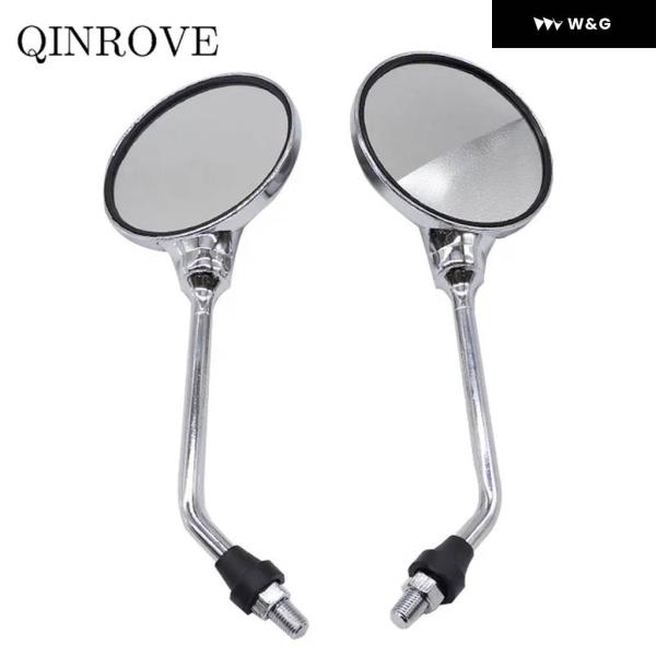 カフェレーサー オートバイ バイク バックミラー ABSレジン 8.10MM レトロサイドミラー 汎用 ヤマハ テネレ ビラーゴ 535 ホンダ シャドウ 600 750 カスタム パーツ アクセサリーHign-concerned Chem...