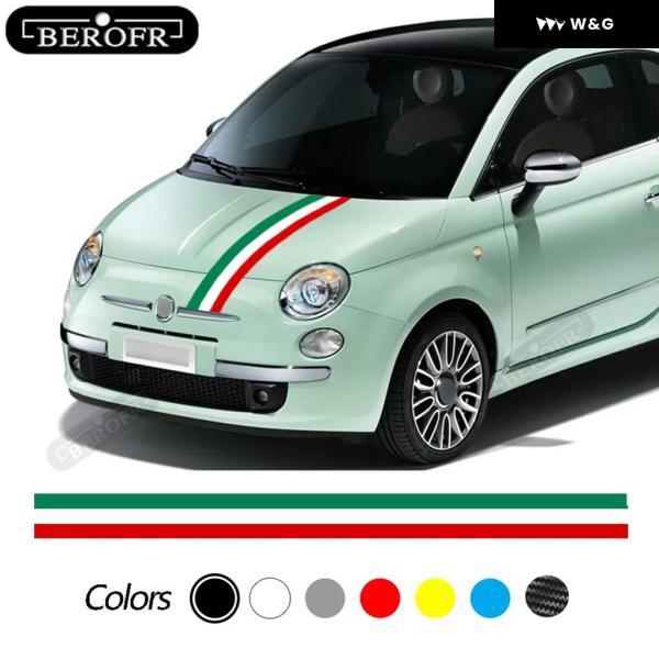フィアット アバルト 500 500X ボンネット ステッカー イタリア スタイリング ボディ DIY デカール TIPO DOBLO DUCATO PANDA STILO PUNTO BRAVO アクセサリー カスタム パーツ アクセサリ...