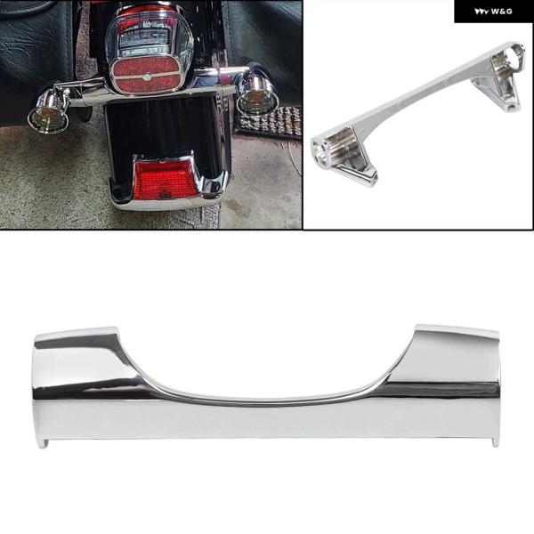 クローム 8.25インチ オートバイ バイク リアウィンカー 方向指示バー ハーレー ソフテイル FLSTC FLST 1986-2017 FLSTN 1993-1996 ツーリング 1991-08 カスタム パーツ アクセサリーBatte...