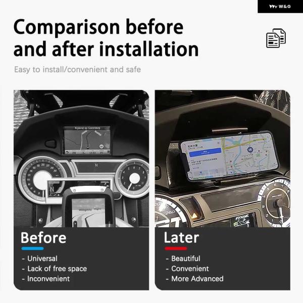 BMW K1600GTL K1600GT K1600B K 1600 B GT GTL 2011-2020 オートバイ バイク GPS電話ナビゲーション ブラケット USB充電 ホルダー マウント カスタム パーツ アクセサリーHign-c...