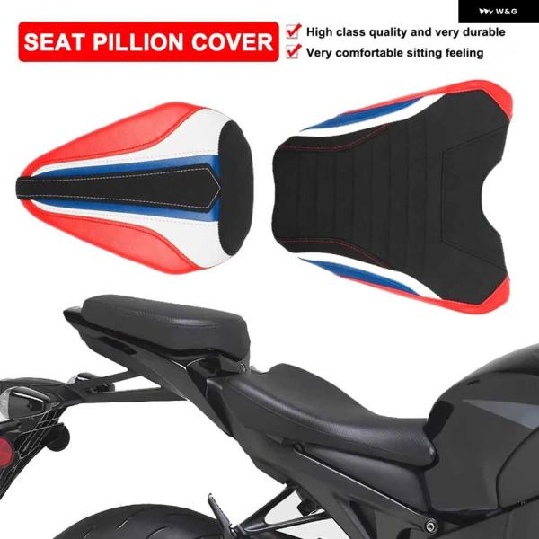 オートバイ バイク シートカバー パッセンジャーシート ホンダ CBR1000RR-R ファイアーブレード SP 2020-2024 2025 フロントドライバー リアパッセンジャーシート パッド アクセサリー カスタム パーツ アクセサリ...