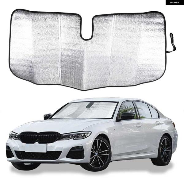 車用 フロントガラス サンシェード カーウィンドウ 夏用 日焼け防止 断熱布 BMW 3シリーズ G20 G28 20-22 アクセサリー カスタム パーツ アクセサリーMaterial:aluminum foilModel Number:...
