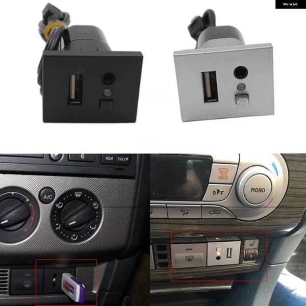 1PC 車用 USB AUX スロット入力アダプタ ケーブル USB インターフェース ソケット ボタン フォード フォーカス 2 MK2 2009 2010 2011 カスタム パーツ アクセサリーHign-concerned Chemi...