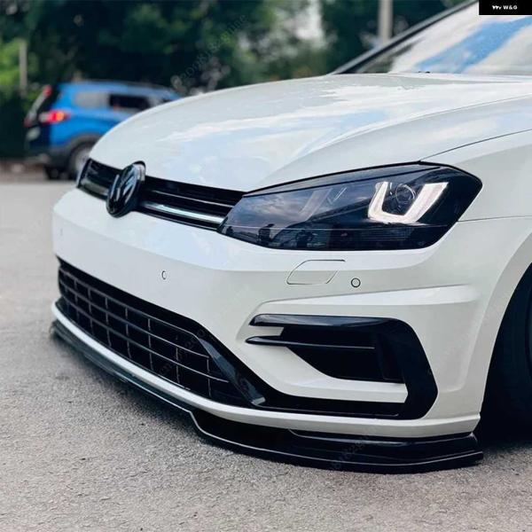 ゴルフ MK7 MK7.5 ゴルフ 7 ゴルフ 7.5 R R-LINE カーフロント バンパー リップスポイラー スプリッターフロントリップチンガードスポイラー チューニングアクセサリー カスタム パーツ アクセサリーHign-conce...
