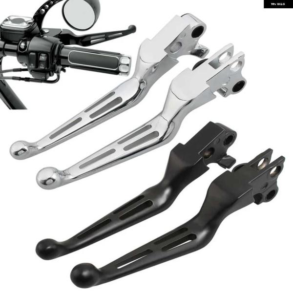 バイク 用ブレーキ レバー クラッチ ハーレー ダイナ ストリートボブ FXDB ファットボブ FXDF ソフテイル ブレイクアウト ファットボーイ スポーツスター 883 1200 ツーリング カスタム パーツ アクセサリーHign-co...