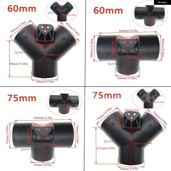 95MM パーキング ヒーターアクセサリー カーヒーターマフラー 楕円形ピース 排気ダクトジョイナーコネクタ EBERSPACHER WEBASTO カスタム パーツ アクセサリーHign-concerned Chemical:NoneSp...