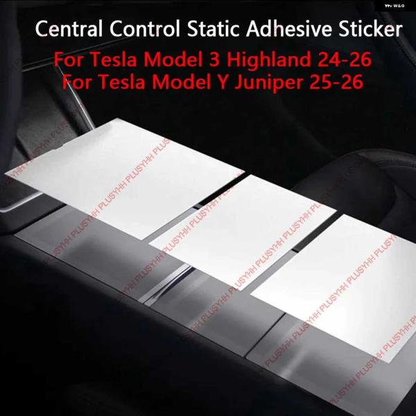 MODEL3 ハイランド 2025 中央 制御 静電シリコン パッド 3 ピース MODELY ジュニパー CENTEN 制御 ステッカー インテリア 部分 カスタム パーツ アクセサリーHign-concerned Chemical:No...