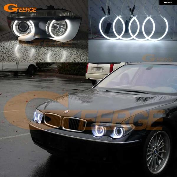 BMW E65 E66 プレフェイスリフト 745I 745LI 760LI 760I 2002-05 超高輝度 CCFL エンジェルアイキット ハローリング デイライト カスタム パーツ アクセサリーHign-concerned Chem...