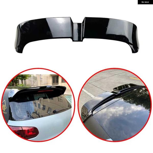 VW フォルクスワーゲン ゴルフ 6 5K1 GTI GTD R スポイラー 2009-2013 2.0 MK6 ABS リアルーフウィング カーボンルック グロッシーブラック カスタム パーツ アクセサリーHign-concerned C...