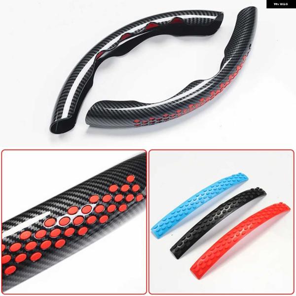 2003-2023 トヨタ ランドクルーザー プラド 120 150 カーボンパターン スタイル ステアリングホイール カバー LC120 LC150 インテリア アクセサリー カスタム パーツ アクセサリーHign-concerned C...