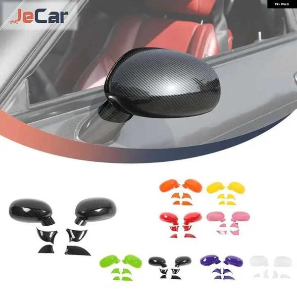 車用バックミラー カバー リバースミラー ABS ステッカー デコレーション ダッジ チャレンジャー 2009+ 外装 アクセサリー カスタム パーツ アクセサリーJeCar Car Rearview Side Mirror Covers ...