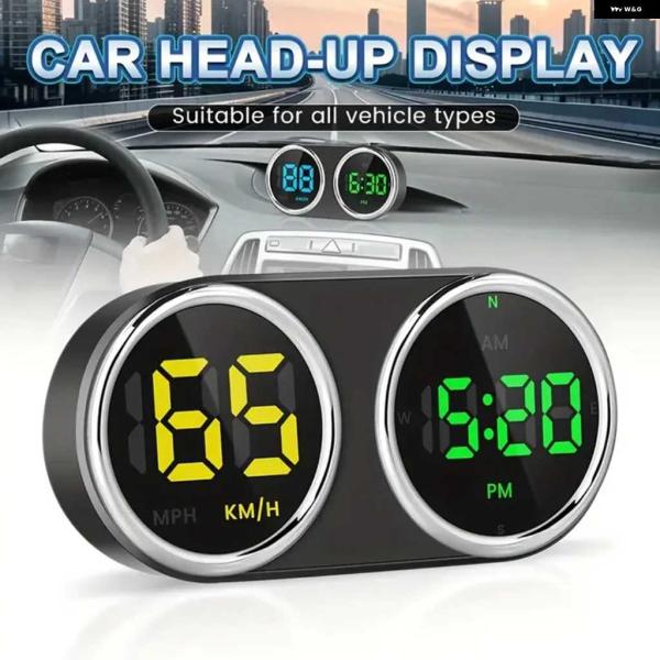 GPS スピード メーター デジタル時計 HUD 速 度超過アラーム KM/H MP/H スピード メーター 7色 交換用カーアクセサリー カーエレクトロニクス カスタム パーツ アクセサリーHign-concerned Chemical:...