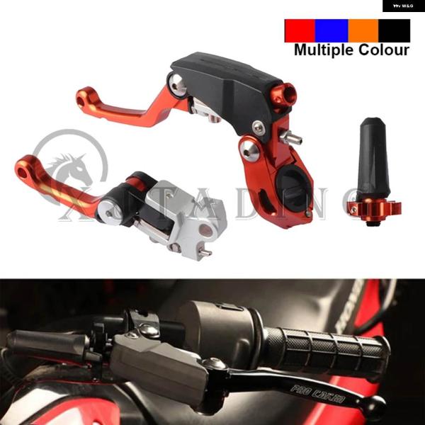 オートバイ CNCアルミ省力滑り止め 折りたたみ クラッチブレーキ レバー CR CRF YZF EXC KLX KAYO T2 T4 T6 K2 K6 K6R KT250 カスタム パーツ アクセサリーModel Name:Brake c...