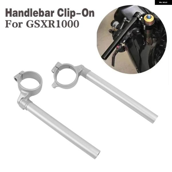 スズキ GSX-R GSXR 1000 GSXR1000 2005-2008 K5 K6 K7 K8 49MM フォーク チューブ クリップオン ハンドルバー クリップオン ハンドルバー グリップ カスタム パーツ アクセサリーHign-c...
