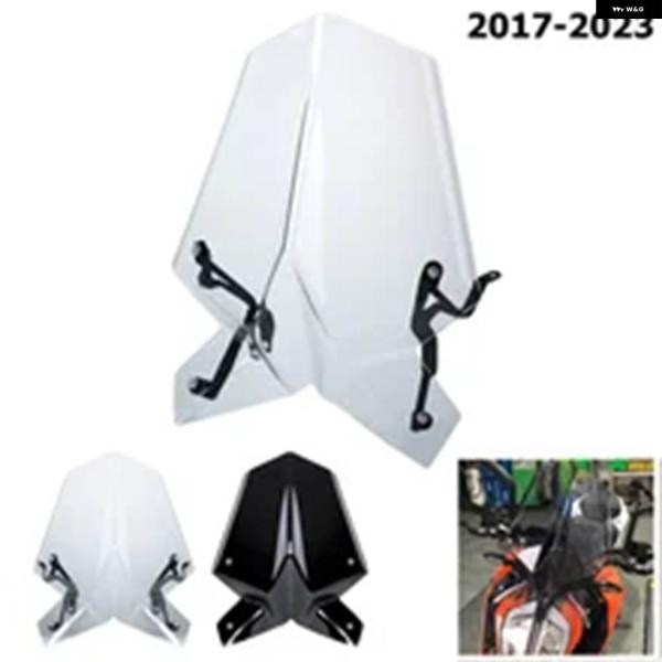 DUKE 390 125 ウィンドシールド ウィンドスクリーン KTM DUKE390 DUKE125 2017-2023 バイク ウィンド ディフレクター シールドスクリーン ブラケット 付き カスタム パーツ アクセサリーItem We...