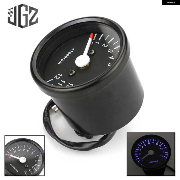 汎用 バイク 12V スピード メーター オドメーター ゲージ タコメーター 計器 LED バックライト付き ヤマハ ホンダ カワサキ ベネリ カスタム パーツ アクセサリーSpecial Features:Pointer scale is...