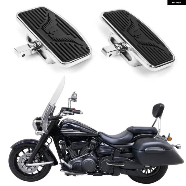 オートバイ フットレスト リアパッセンジャー フットボード フロアボード ヤマハ VSTAR XVS 650 400 ドラッグスター 400 650 1997年以降 カスタム パーツ アクセサリーHigh-concerned chemica...