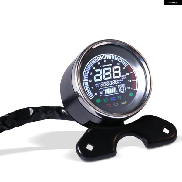 12V LCD オートバイ LED デジタル スピード メーター タコメーター ハーレー ホンダ BMW カワサキ ヤマハ スズキ チョッパー ツーリング用 カスタム パーツ アクセサリーHigh-concerned chemical:No...