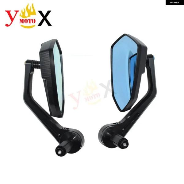 オートバイ ドラッグ ハンドルバー バックミラー カワサキ Z1000 Z900 Z800 Z400 Z650 スプリング 150NK 250NK 400NK 650NK トライアンフ 765 RS用 カスタム パーツ アクセサリーHigh...