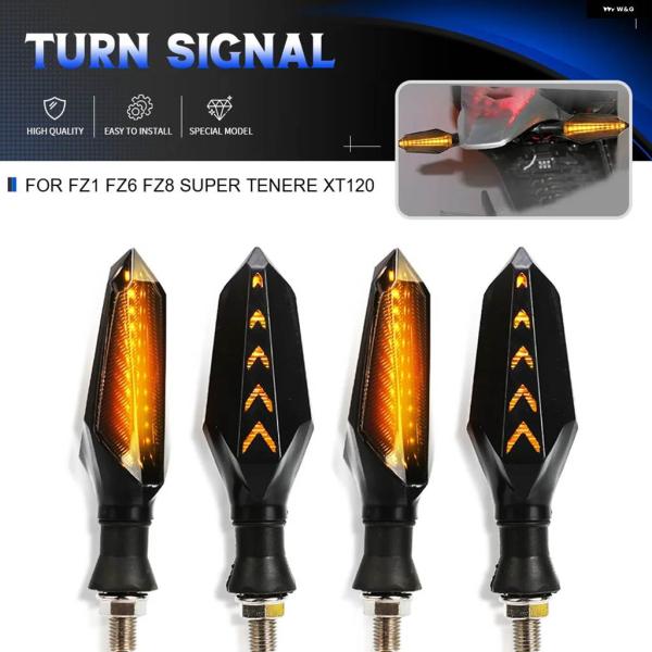 ヤマハ FZ1 FZ6 FZ8 SUPER TENERE XT120 バイク ウィンカーライト 汎用 LED バイク ウィンカー カスタム パーツ アクセサリーProtective parts:OtherHigh-concerned che...