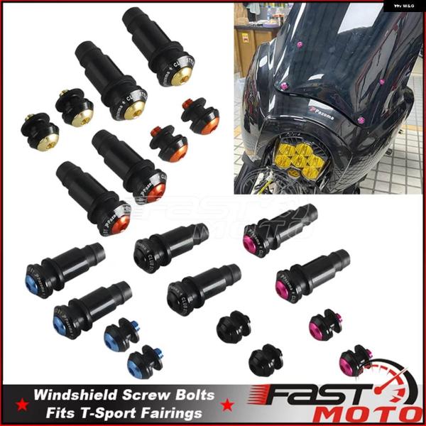 ヘッドライト フェアリング ネジ ウインドスクリーン シールド ウインドスクリーン ネジボルト ウインドスクリーン ナットファスナー ハーレー ダイナ ワイドグライド ローライダー カスタム パーツ アクセサリーProtective par...