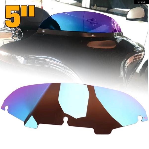 オートバイ 5インチ ウインドシールド ハーレー ツーリング ストリート エレクトラ グライド ウルトラ リミテッド FLHX 1996-2013 ABS アッパー フェアリング ウインド ディフレクター カスタム パーツ アクセサリーHi...