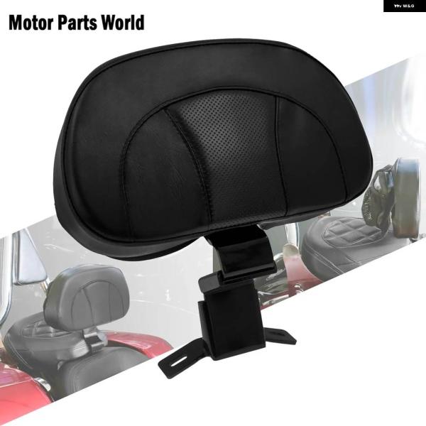 オートバイ ドライバー ブラック フロントライダーバックレスト マウント ハーレー ツーリング エレクトラ ストリート ロードグライド CVO リミテッド FLHTKSE 2009-2022 カスタム パーツ アクセサリーModel Nam...