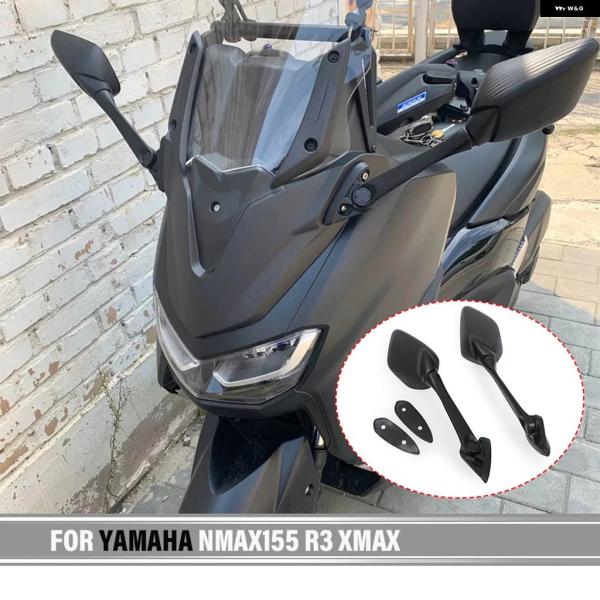 ヤマハ YZF R3 NMAX155 R3 XMAX バイク サイドミラー バックミラー スポーツ バイク サイドミラー バイク 2個 ミラー リアビュー カスタム パーツ アクセサリーProtective parts:OtherHigh-...