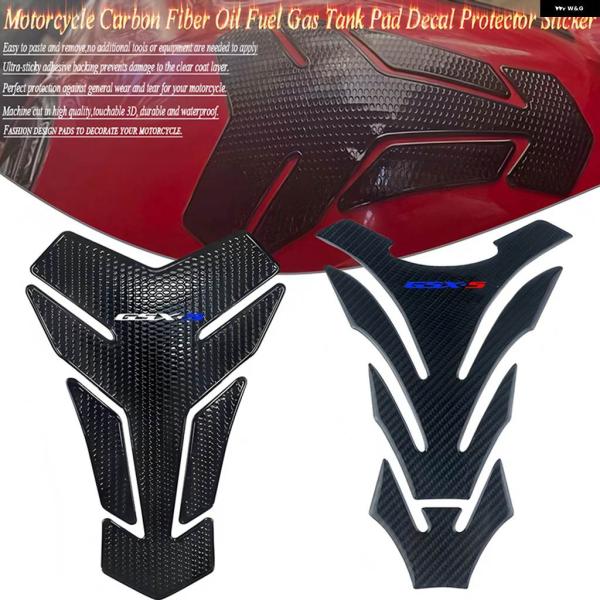 GSXS 750 950 1000 GT 1000GT GSX-S GSXS750 GSXS950 GSXS1000 カーボン 3D オイル燃料 ガスタンク パッド デカール プロテクター ステッカー カスタム パーツ アクセサリーHigh...