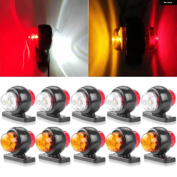 12V 24V 汎用 LED サイド マーカーライト ダブルサイドライト インジケーター ランプ クリアランスライト ハザード灯 トラック トレーラー RV カスタム パーツ アクセサリーHigh-concerned chemical:No...