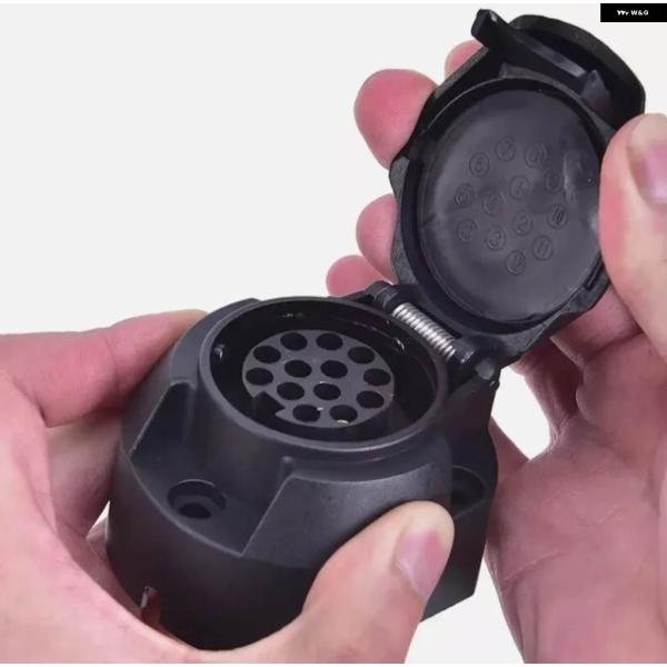12V 13ピンユーロトレーラー ソケット13極牽引バー牽引ソケットキャラバン配線電気コネクタ トラック カーアクセサリー カスタム パーツ アクセサリーHigh-concerned chemical:NoneItem Weight:0.1...