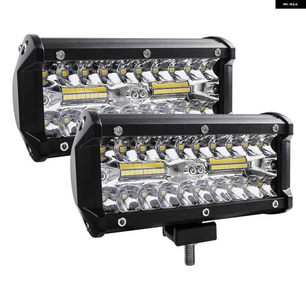 7インチ 120W コンボ LED ライト バー スポット フラッド ビーム 4X4 スポット 12V 24V 4WD BARRA LED ヘッドライト 自動車 ボート SUV ATV ILIGHT カスタム パーツ アクセサリーHigh-...
