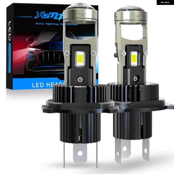 H4 LEDプロジェクターレンズ H7 H11 9005 HB3 9006 HB4 LEDカー ヘッドライト バルブ 30000LM ハイロービーム ミニランプ 12V 6000K カスタム パーツ アクセサリーHigh-concerned...