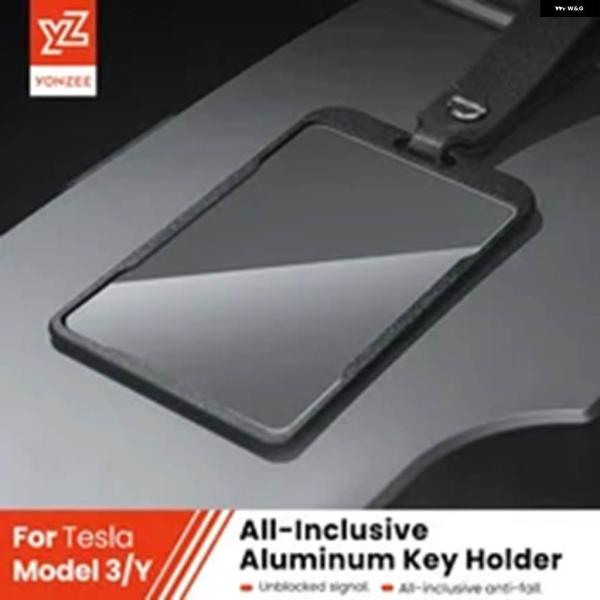 TESLA MODEL 3 MODEL Y に適用 合金 キーカード カーカード キー プロテクター ケースカバー フルカバー アクセサリー カスタム パーツ アクセサリーHigh-concerned chemical:NoneBrand ...