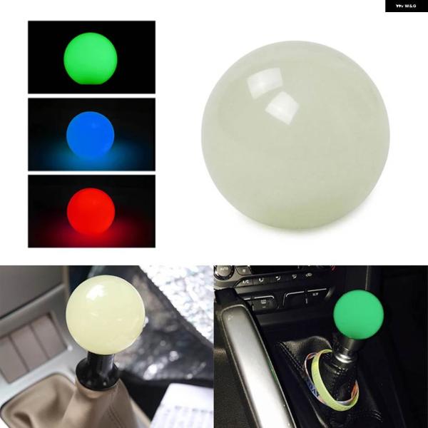 汎用 カー グリーン/ブルー/レッド 暗闇で光る シフト ノブ マニュアル /オートマチック ショートスローギア シフター アダプター 付き カスタム パーツ アクセサリーHigh-concerned chemical:NoneSpecia...