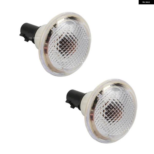 1ペア 車用サイドフェンダーマーカーランプ ライト クリアホワイト ラウンド ランドローバー レンジローバー L322 2003-2012 XGB500020 パーツ カスタム パーツ アクセサリーHigh-concerned chemic...