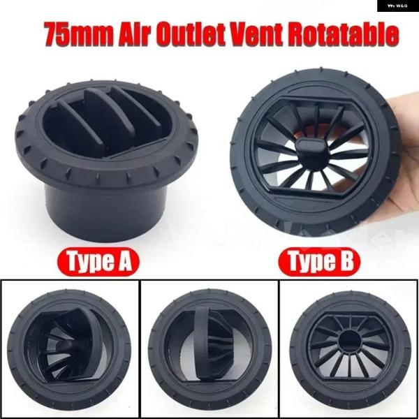 75MM 車用 エアベント アウトレット 回転式エアディーゼルヒーター エアコン 車 トラック バン キャンピングカー ブラック カスタム パーツ アクセサリーHigh-concerned chemical:NoneCountry/Regi...
