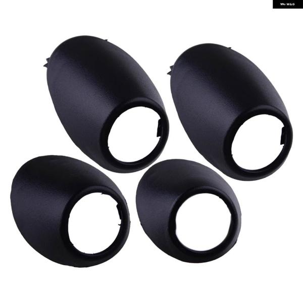 4個 リア パーキング センサー アウター カバー トリム BMW X5 E53 2000-2006 ブラック ABS 51128268369 51128268367 51128268370 カスタム パーツ アクセサリーHigh-conc...