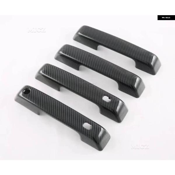 フォード F150 2021 2022 アクセサリー カーボン カーサイド ドアハンドル カバー ドアハンドル プロテクター ステッカー トリム 外装 スタイリング カスタム パーツ アクセサリーHigh-concerned chemica...