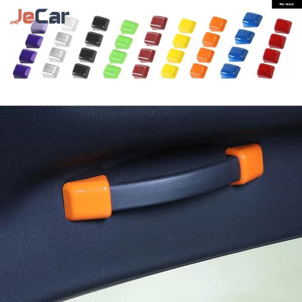 車用ルーフハンドル グラブ トリム カバー ステッカー デコレーション ABS オーナメント ダッジ チャレンジャー 2010 内装モールディングアクセサリー カスタム パーツ アクセサリーHigh-concerned chemical:N...