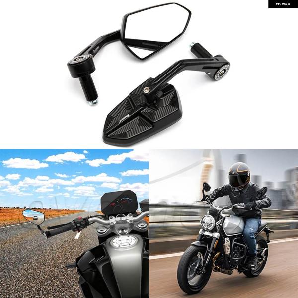 ホンダ CBR600RR CBR1000RR ヤマハ R6用7/8インチ オートバイ ハンドルバー エンドサイドミラー カスタム パーツ アクセサリーHigh-concerned chemical:NoneModel Name:End Ba...