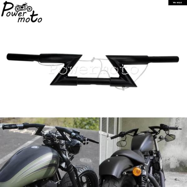 ハーレー 25MM ハンドルバー Zバー チョッパー ソフテイル ダイナXL スポーツスター ストリートボブ バイク 汎用 1インチZバー ハンドルバー カスタム パーツ アクセサリーHigh-concerned chemical:None...